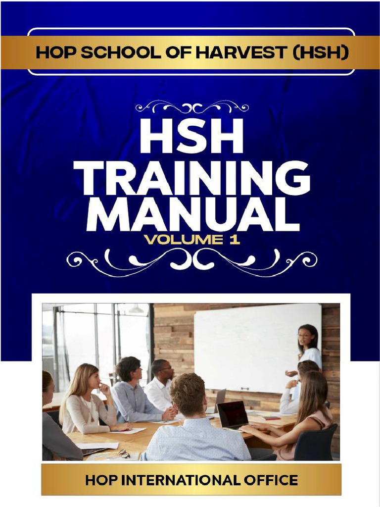 HOP School of HArvest (HSH) Training Manual - Module 1 | PDF
