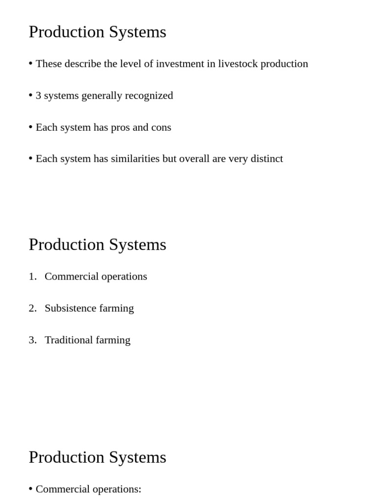 Production Systems | PDF