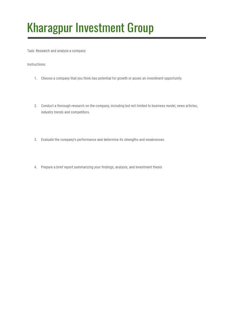 Task Instructions | PDF