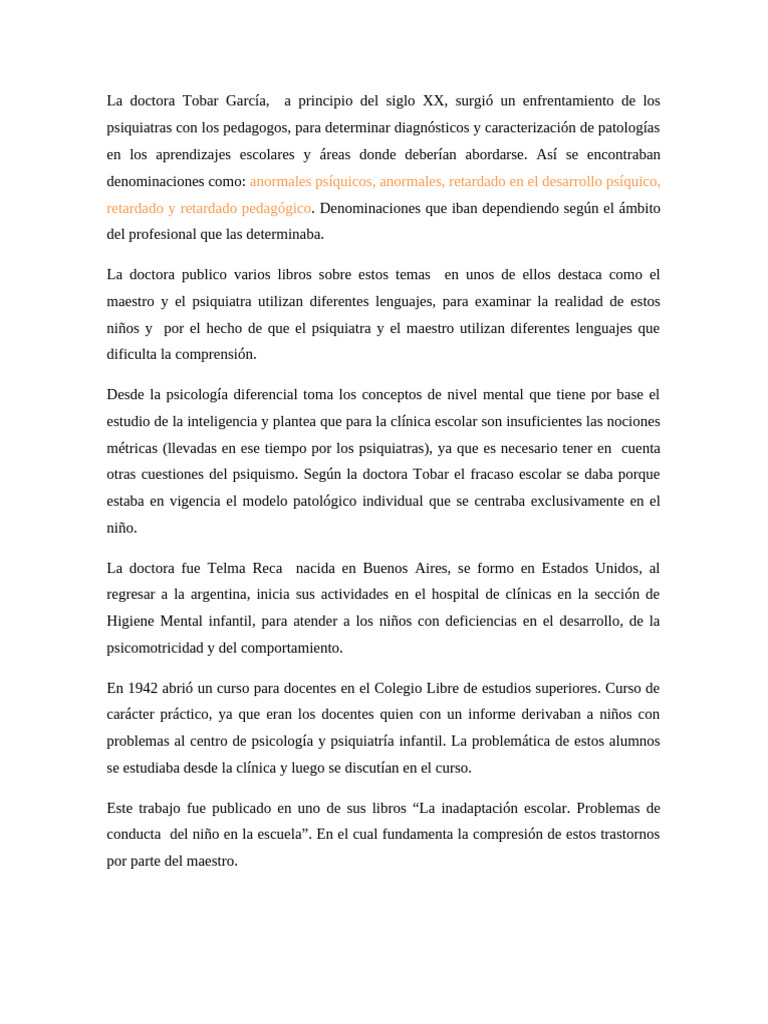 La Doctora Tobar García | PDF