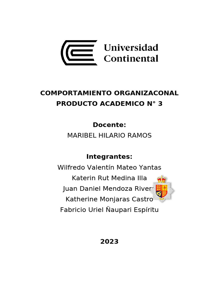Pa3 Comp - Organizacional | PDF