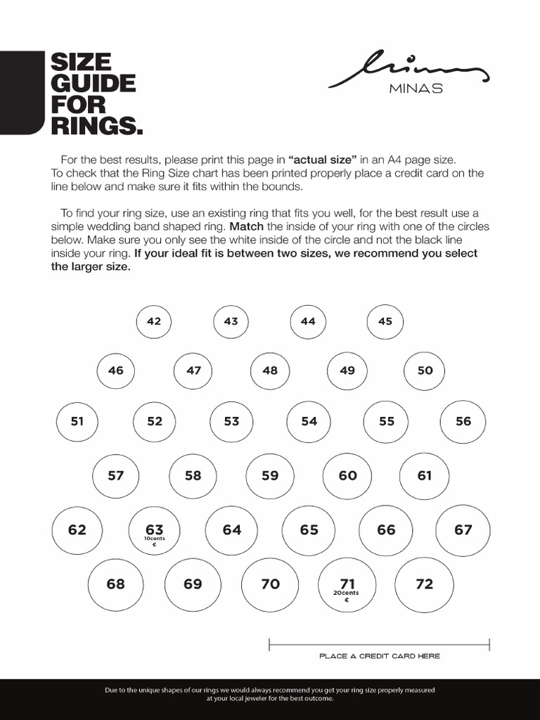 Minas Size Guide | PDF
