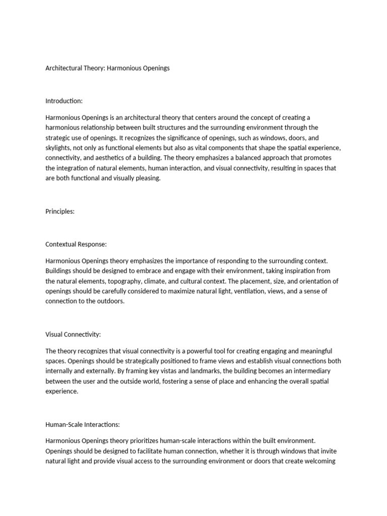 Architectural Theory 1 | PDF