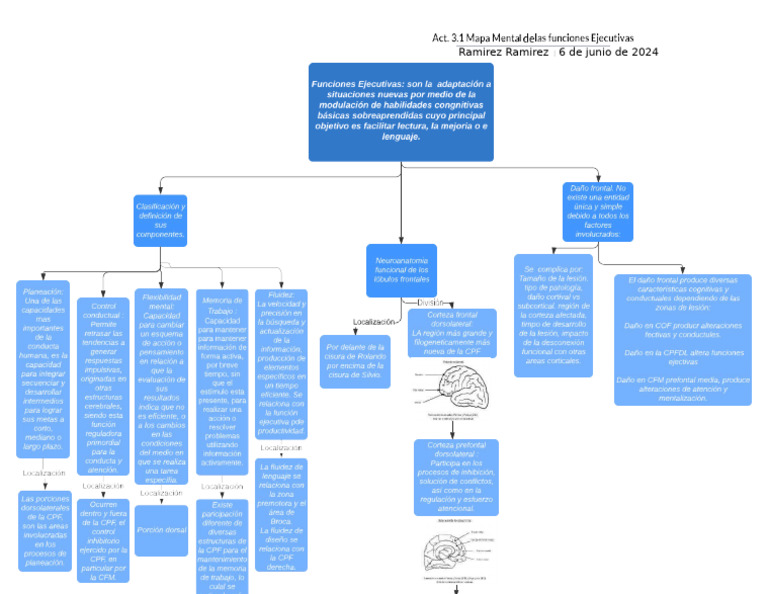 Act 3.1 Ramirez Ramirez Mapa Mental Eunciones Ejecutivas | PDF