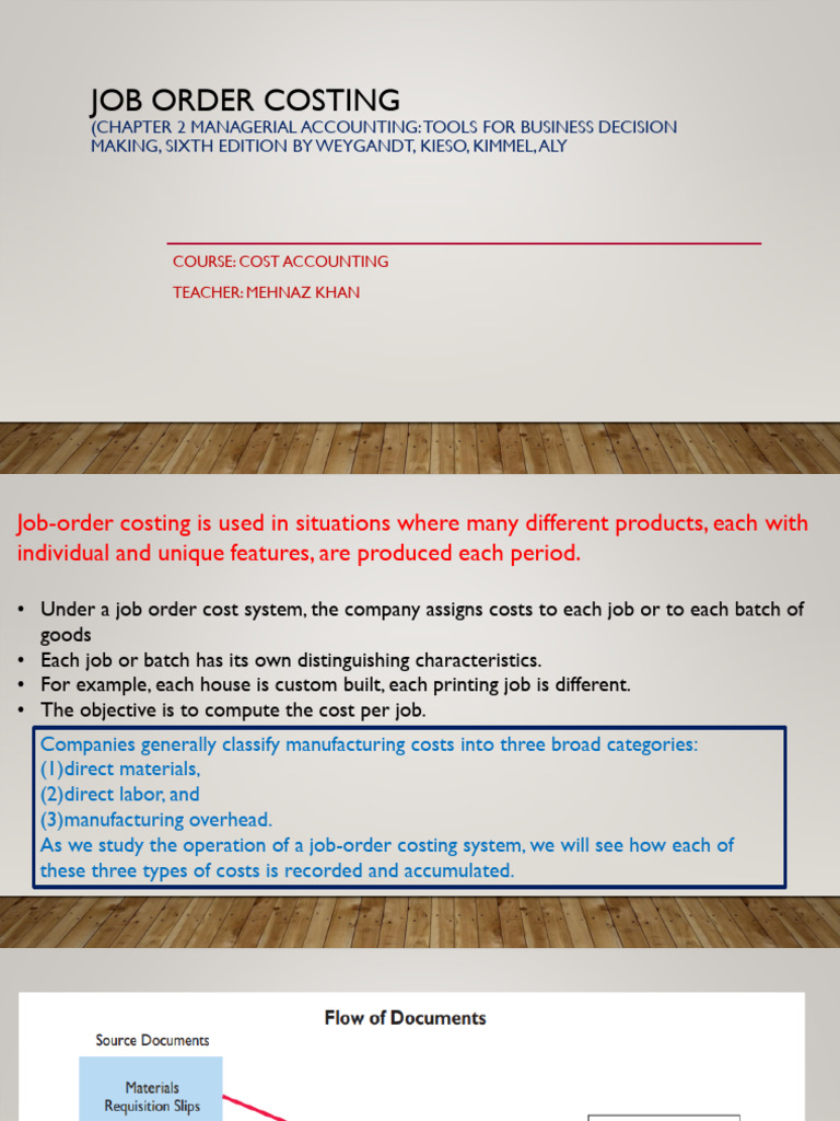 Job Order Costing | PDF