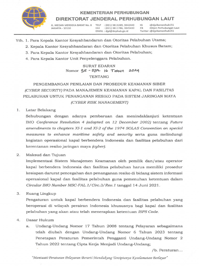 Se-Djpl 16 Tahun 2024 | PDF