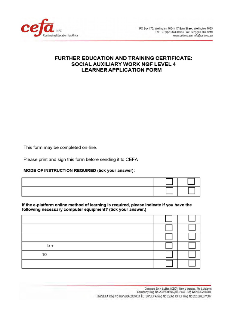 SAW 2022 Application Form v1 | PDF