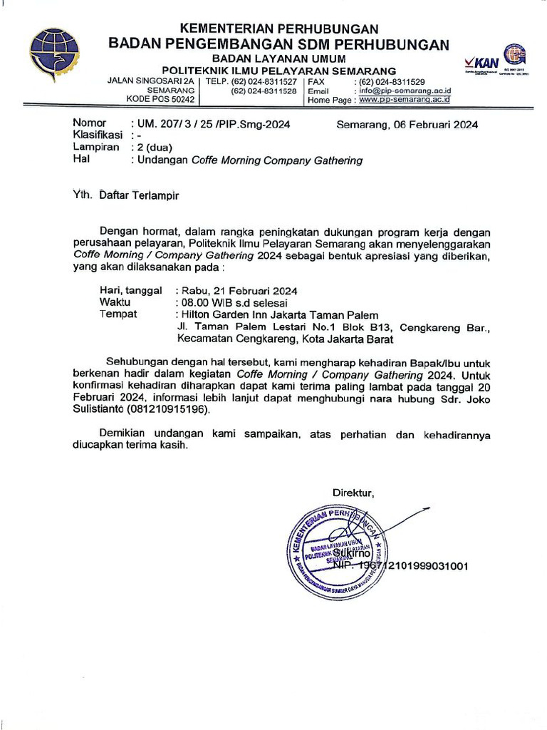 Undangan Coffe Morning Company Gathering | PDF