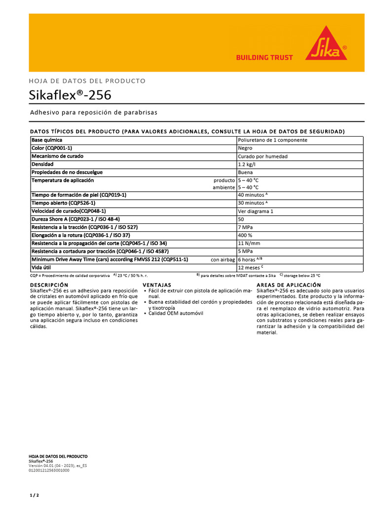 Sikaflex 256 | PDF