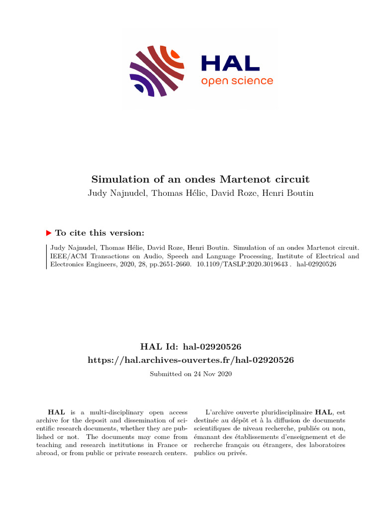 Ieee Taslp Martenot V2 Pdf