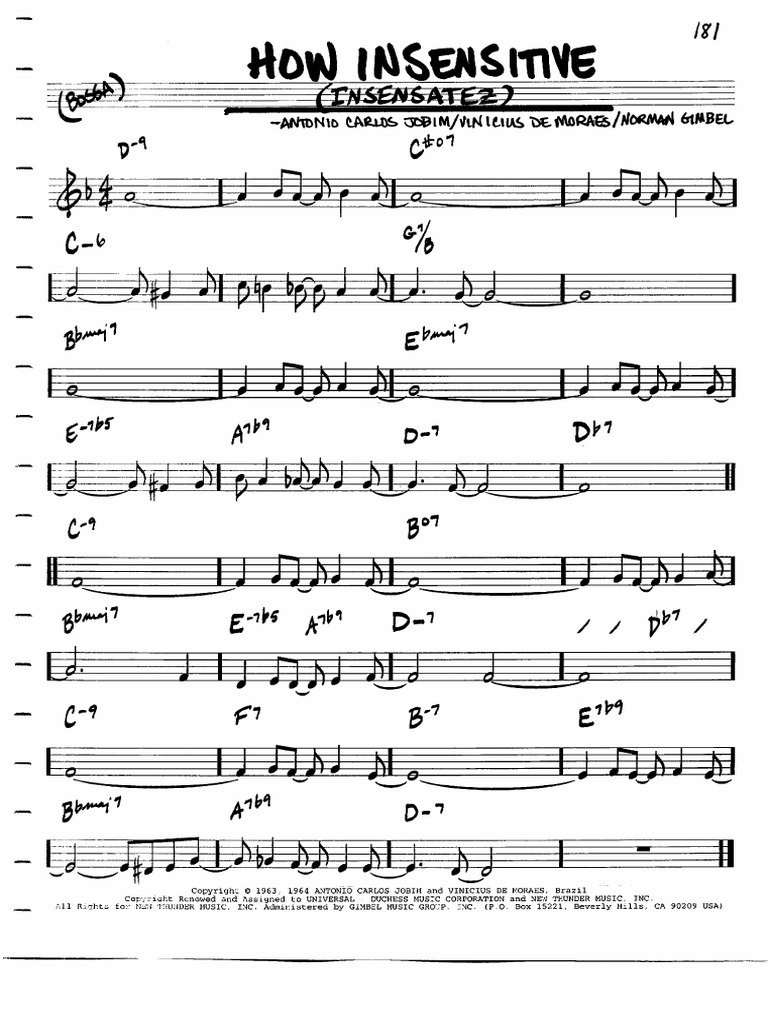 how insensitive | PDF