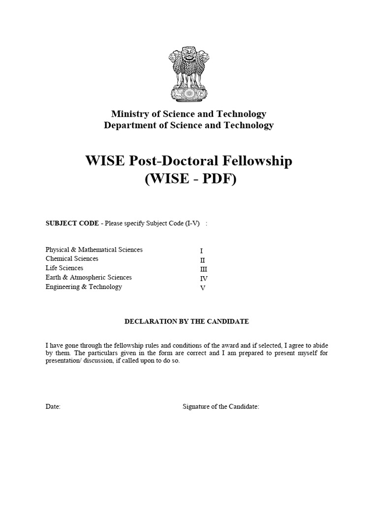 WISE-PDF Proposal Format | PDF