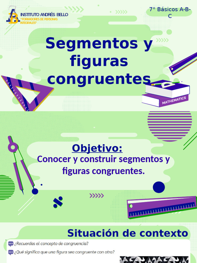 Clase 24 - 25 - Segmentos y Figuras Congruentes | PDF