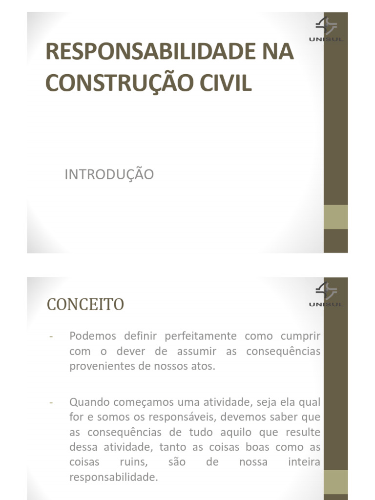 (55487-307257) Aula III - Responsabilidades Na ConstruAAo | PDF
