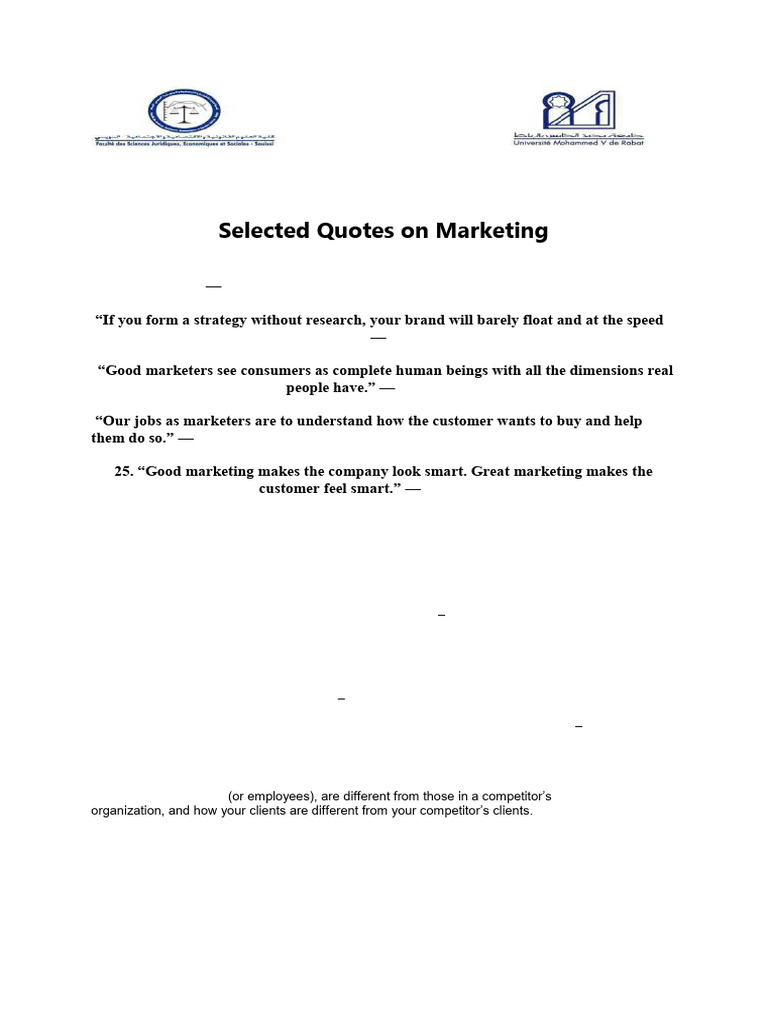 Marketing Lesson 3 | PDF