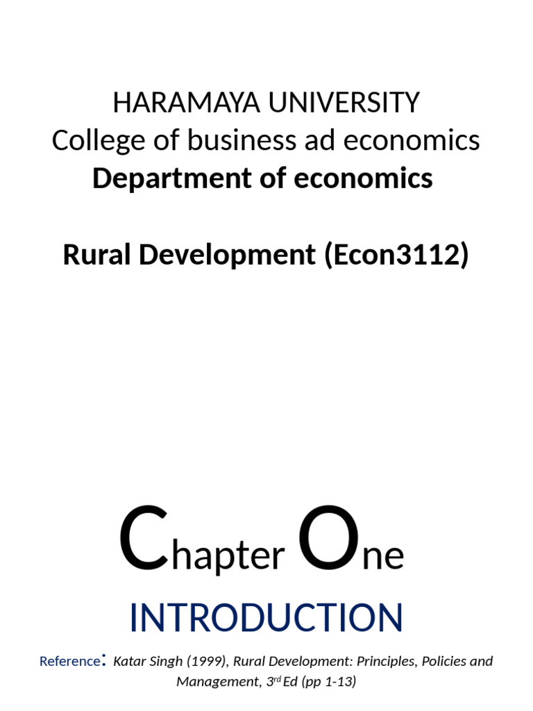Haramaya University College of Business Ad Economics | PDF