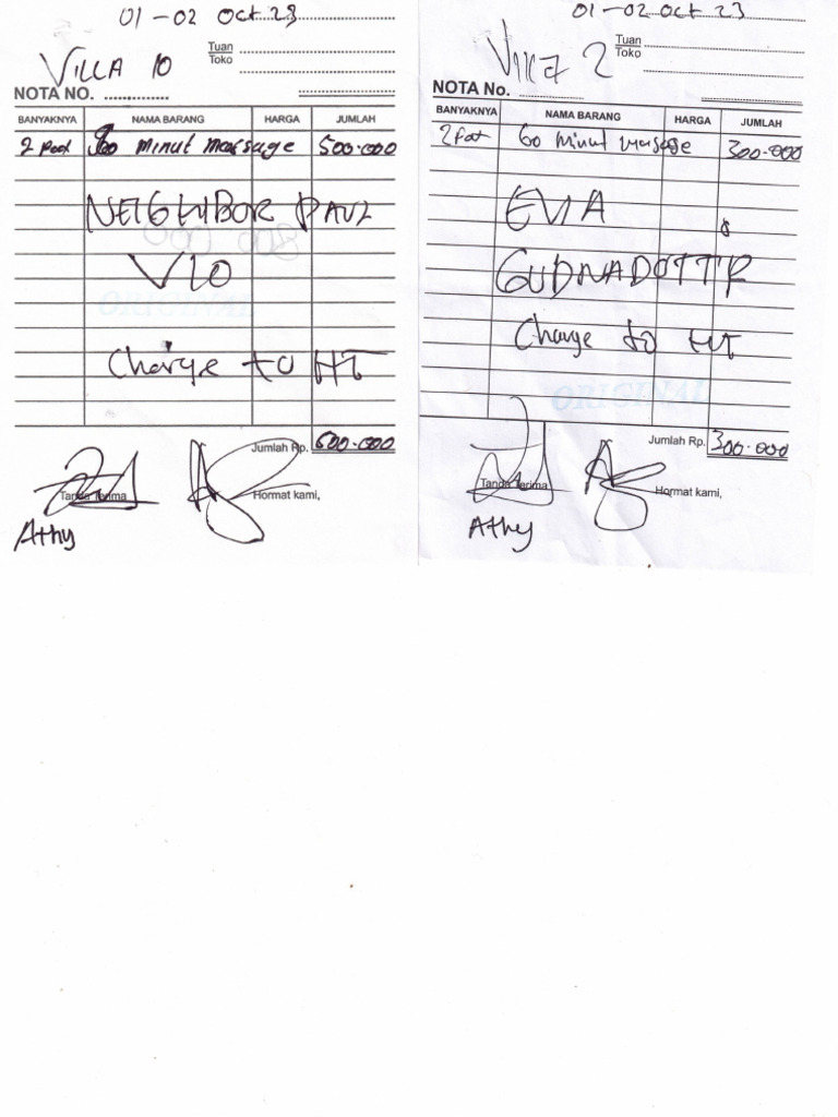 Atthy Massage 01-02 Oct 2023 | PDF