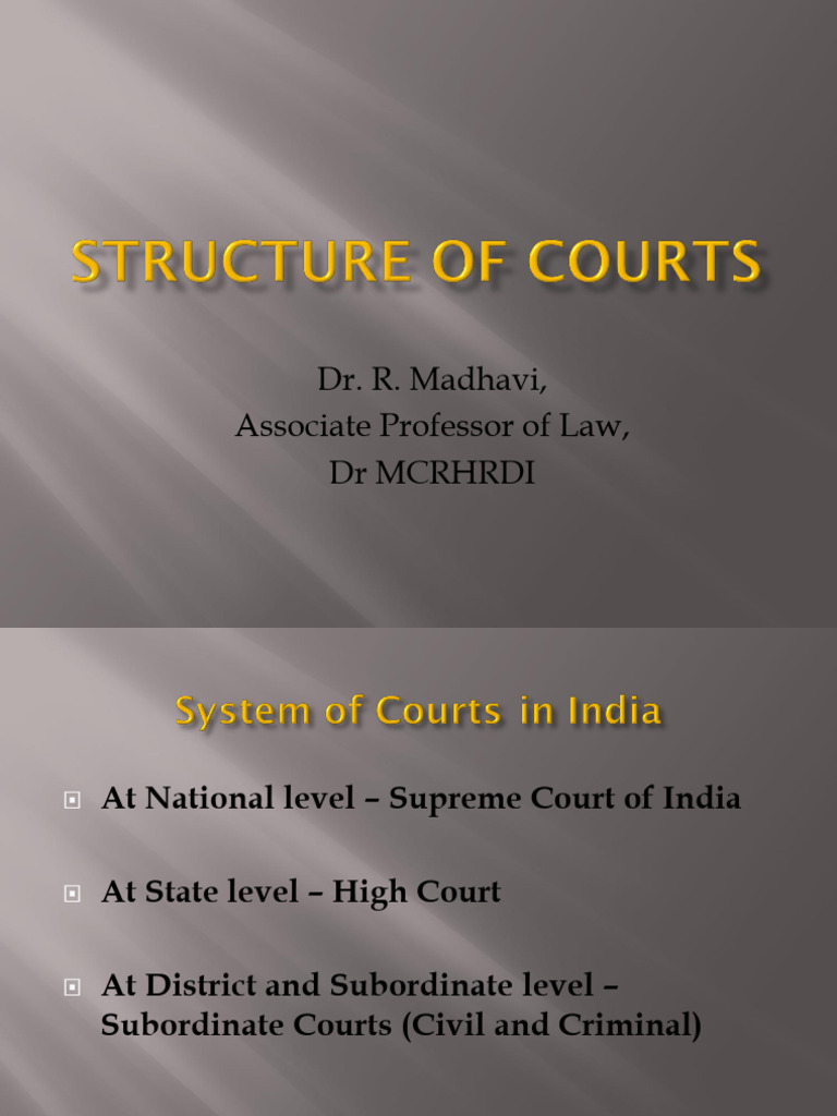 L - Structure of Courts | PDF