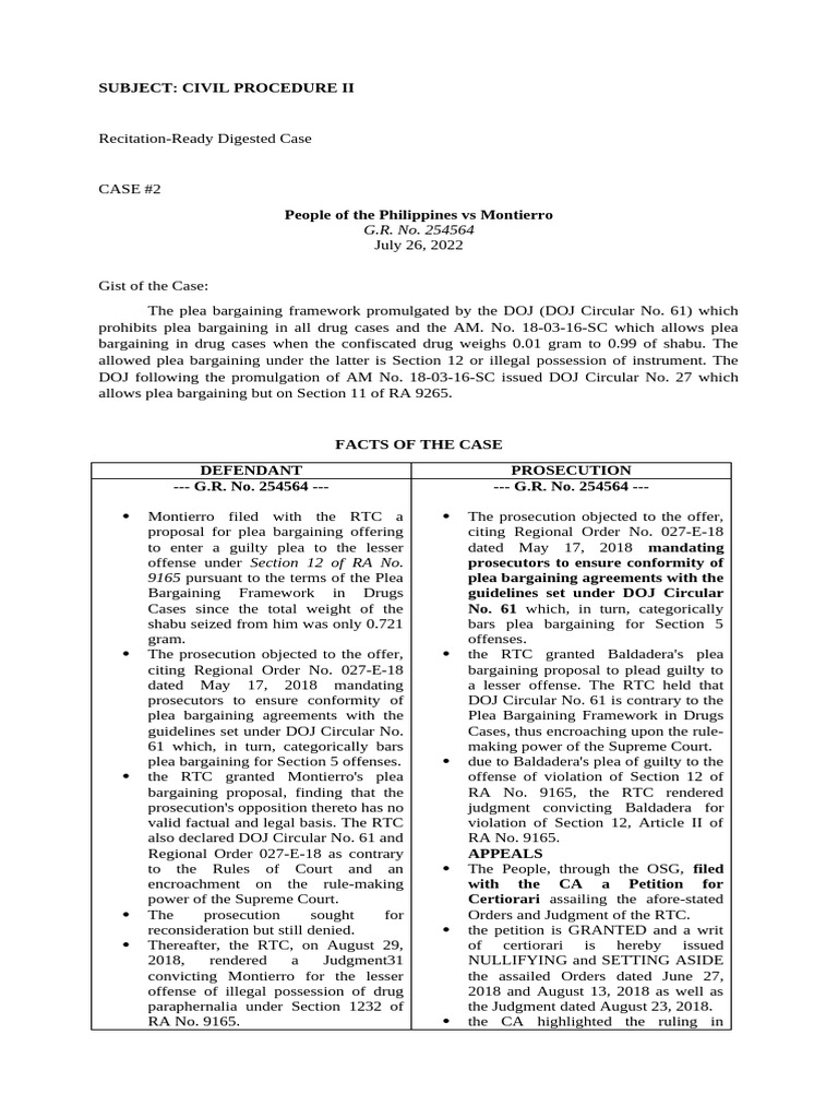 Civpro2 - Digest | PDF