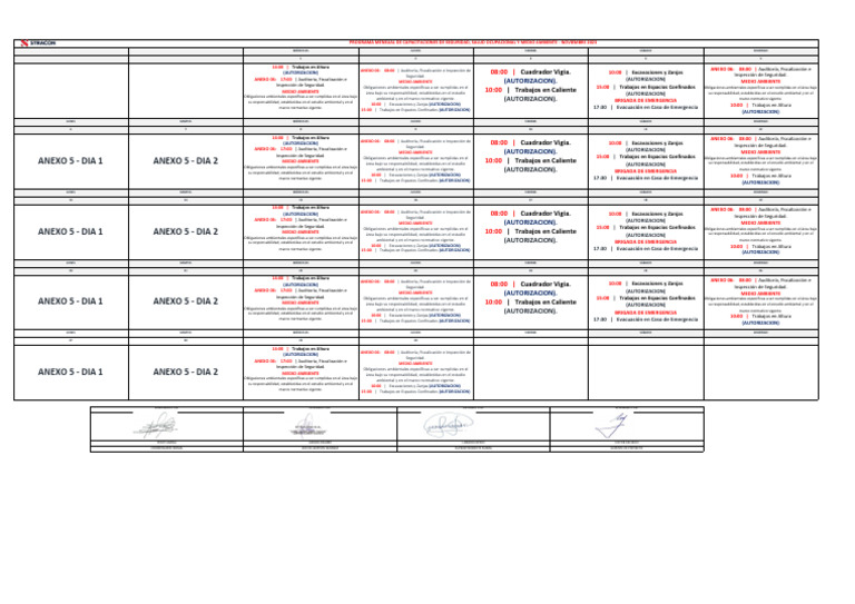 Programa Mensual de Capacitaciones - Noviembre | PDF