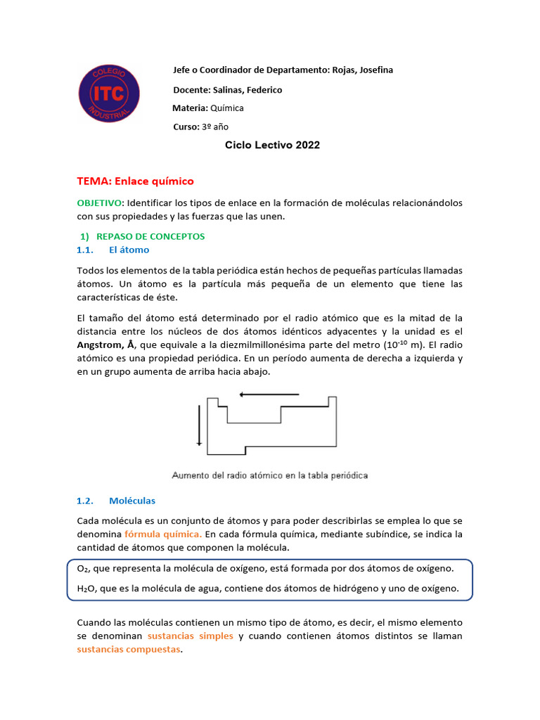 Enlace Quimico Teoria Pdf