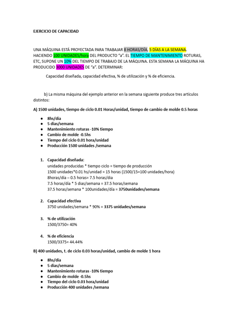 Ejerc 3 ARTÍCULOS Capacidad | PDF