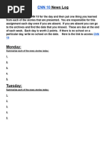CNN 10 Guided Worksheet | PDF