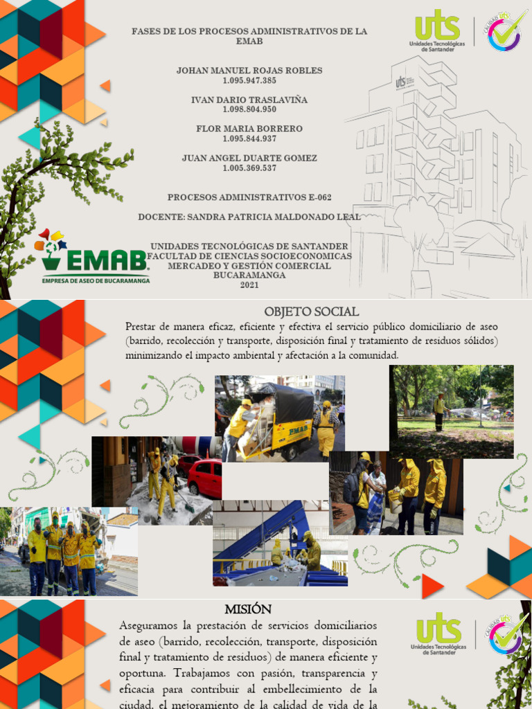 Trabajo Final Procesos Emab | PDF | Business | Residuos
