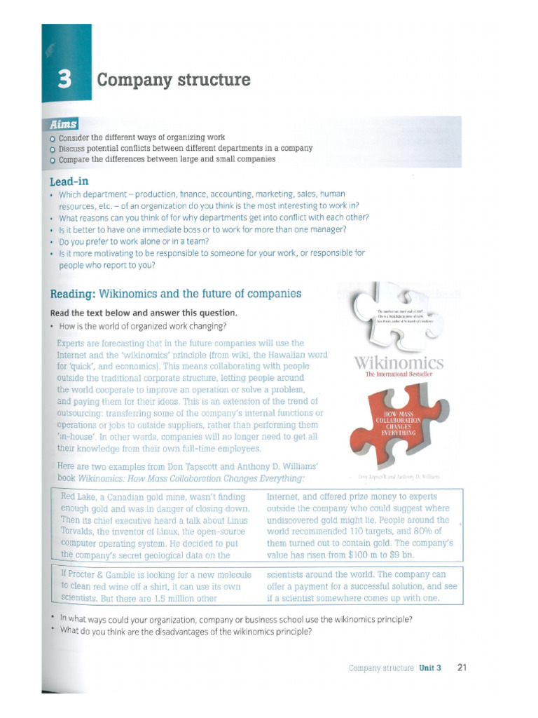 BE1 - Ch3 - Company Structure | PDF