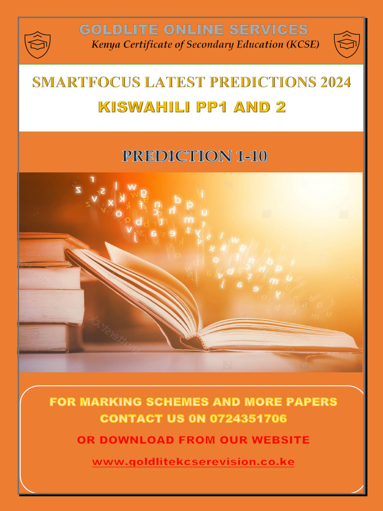 Kcse Kis Pp1-2 Latest Predictions 2024 | PDF