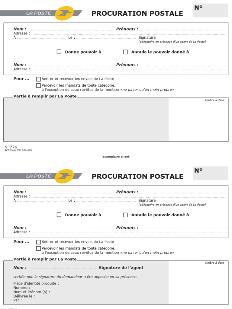 Demande de Procuration | PDF