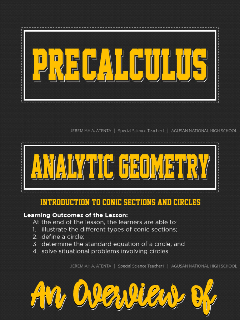 Introduction To Conic Sections | PDF