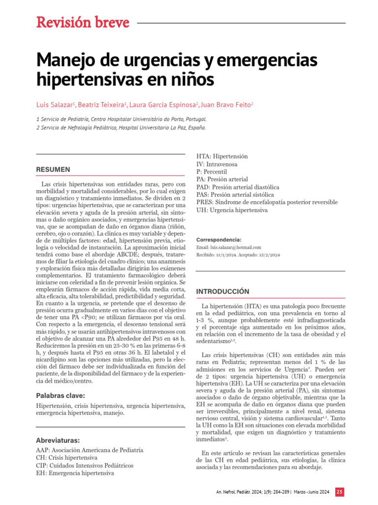 An Nefrol Pediatr 2024-1 (9) - 284-289 | PDF
