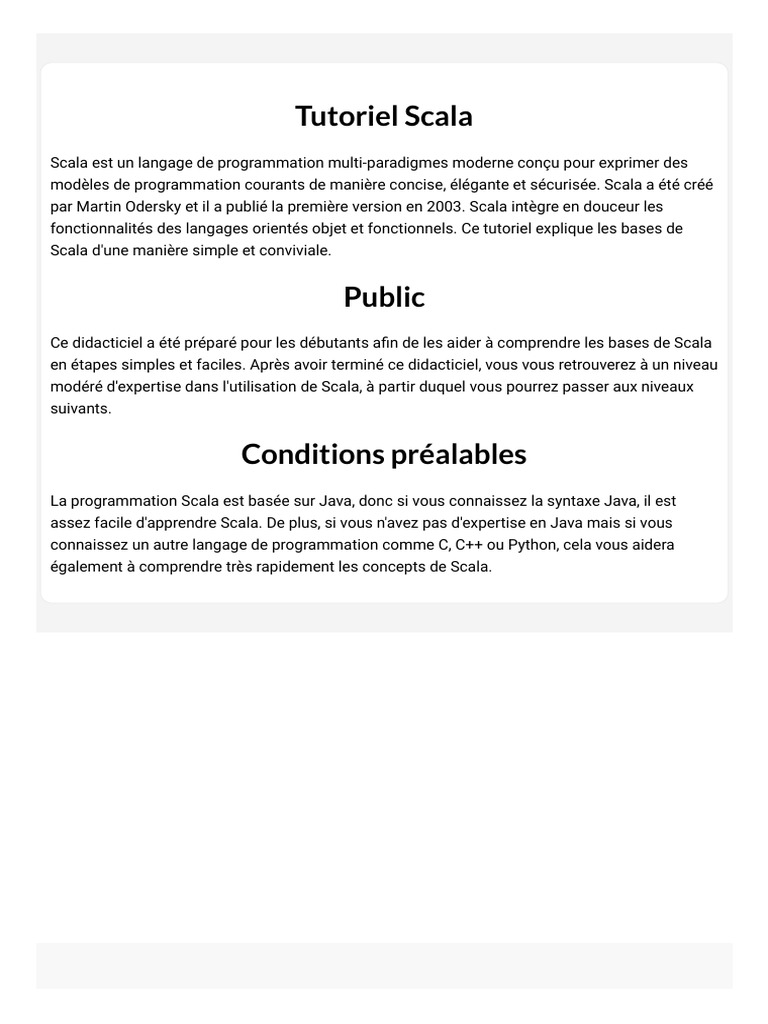 Scala Tutorial | PDF