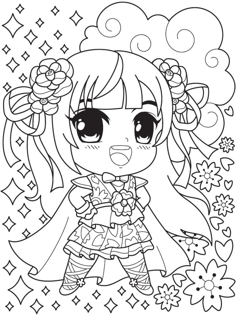 Womens Day Coloring Page Colored Caramel | PDF