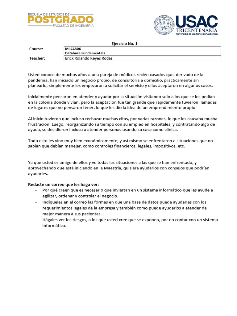 202307 - DF - Ejercicio 1 | PDF