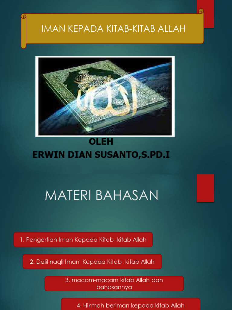 Iman Kepada Kitab Kitab Allah | PDF
