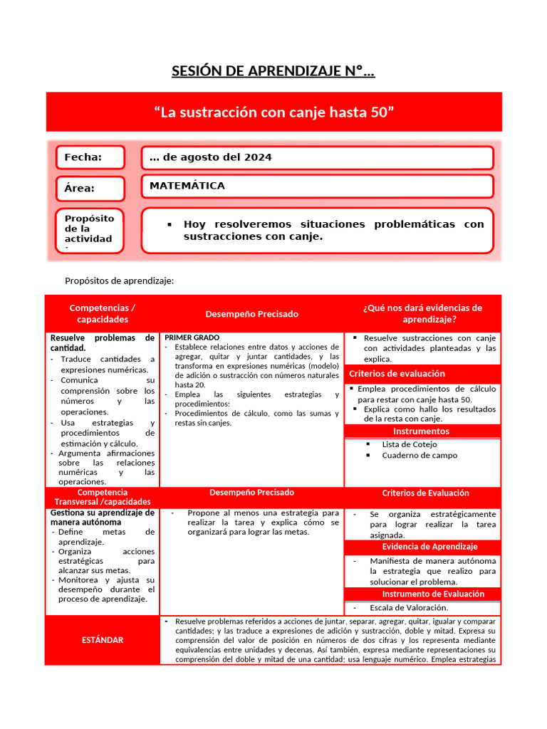 Agosto - Matematica - Primer Grado | PDF