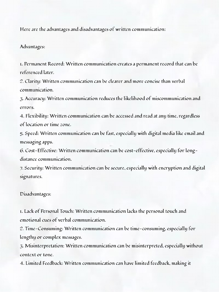 Written Communication | PDF