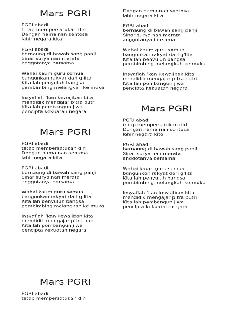 Mars PGRI | PDF