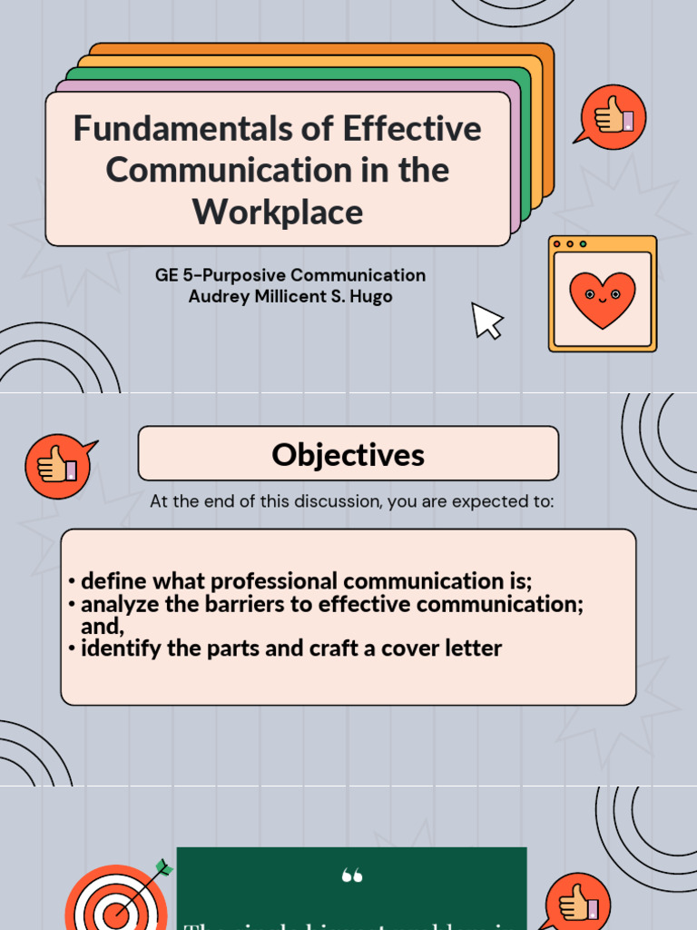 Lesson VI-Communication in The Workplace | PDF