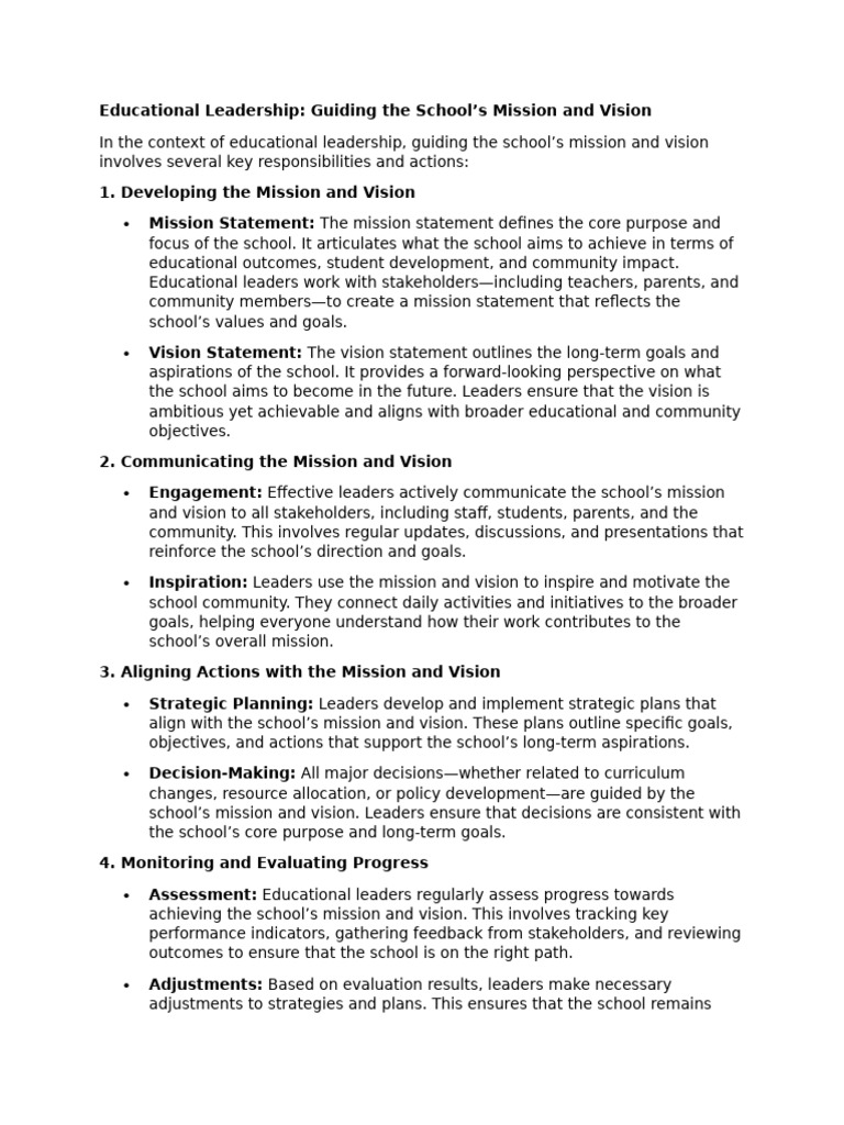 Role of School Administrator | PDF