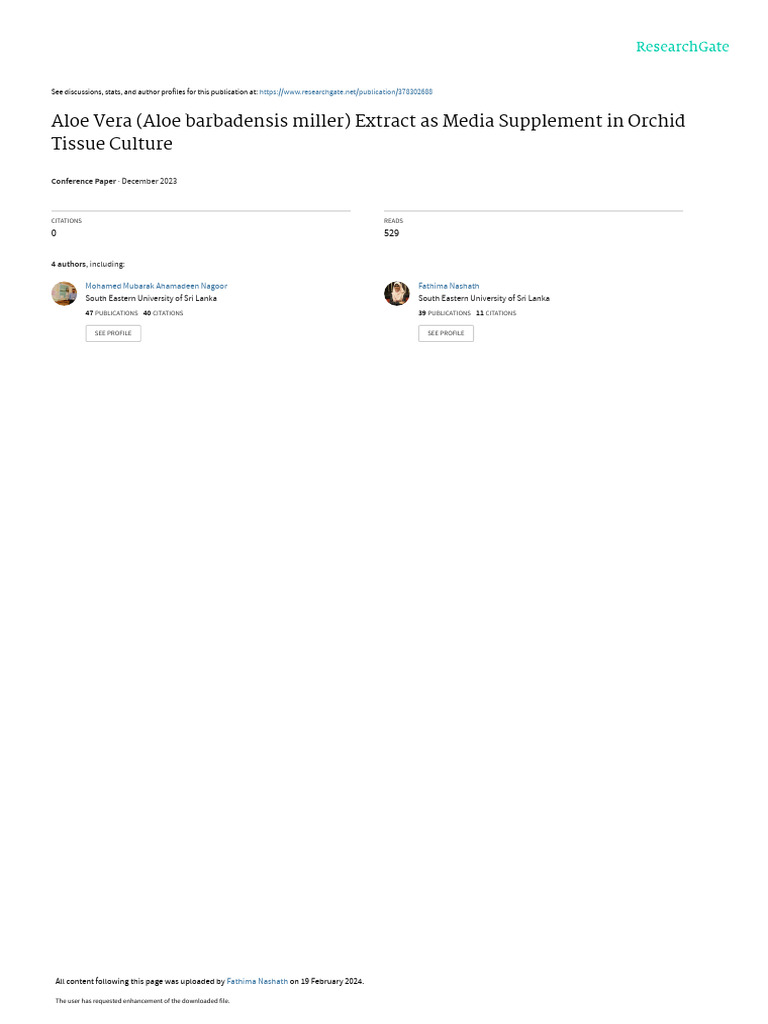 ICSTe Proceeding Aloe | PDF