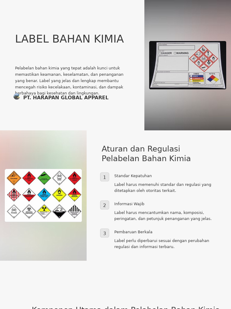 Panduan Pelabelan Bahan Kimia Aman | PDF