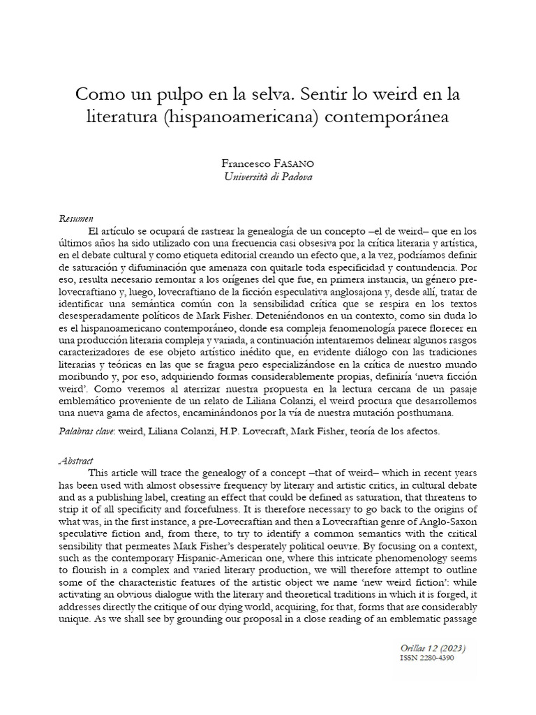 Weird | PDF