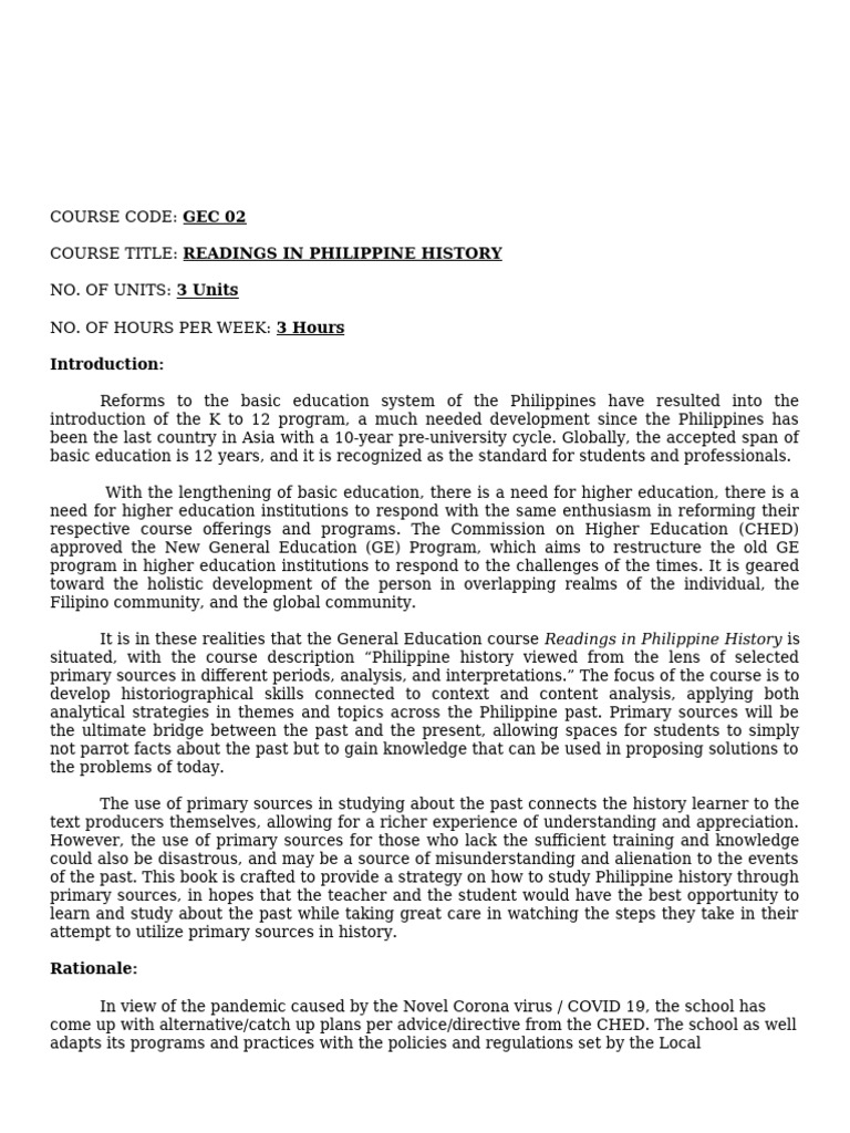 Module 1 GEC 02 | PDF | Philippines