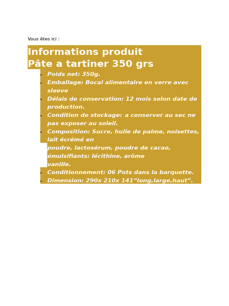 Pate Tartiné El Mordjane | PDF