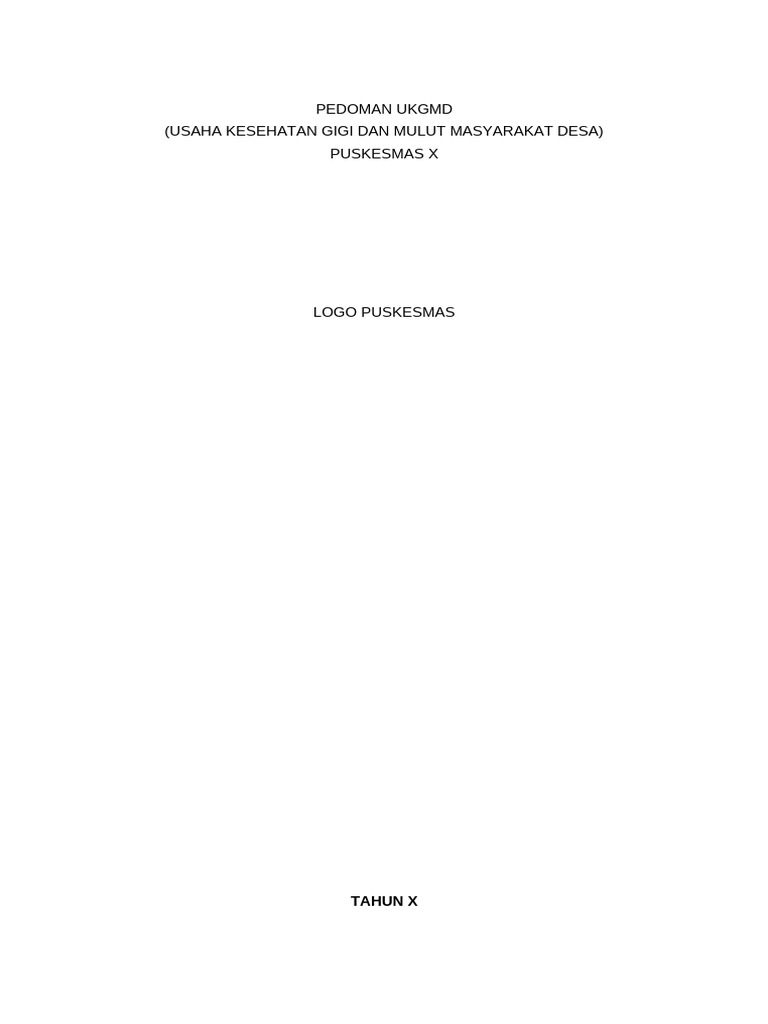 1.pedoman Ukgmd | PDF