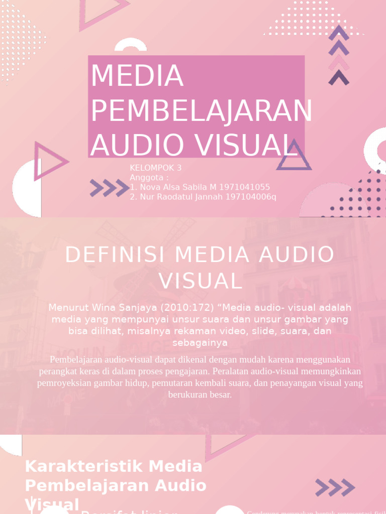 Kelompok 3 - Media Pembelajaran Audio Visual | PDF