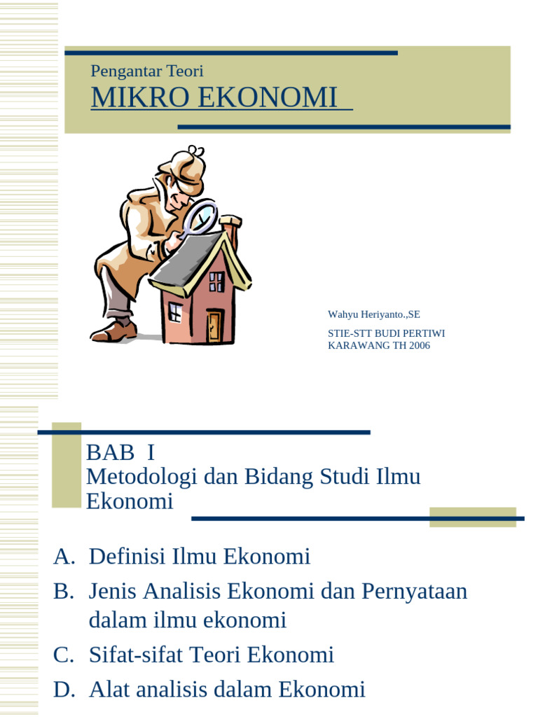 SESI-1 Mikro Ekonomi | PDF